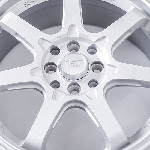 Velg BRIO, CALYA ,HSR BOROKO TJH R17 SANDY SILVER - HSR Wheel