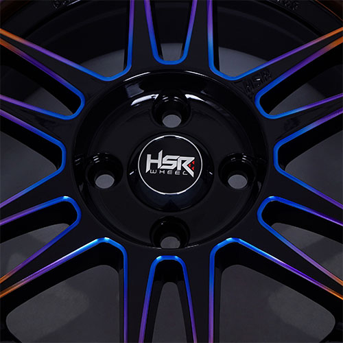Velg Mobil Brio, Agya HSR BOROKO BLY 01 R15 RAINBOW - HSR Wheel