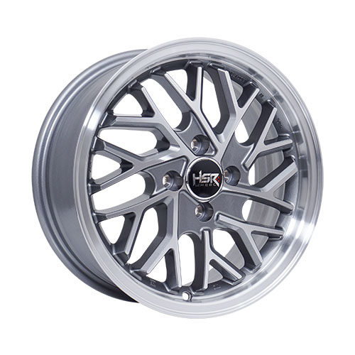 Velg Mobil Jazz, HSR ELEGANTE R15 LIGHT GREY GLOSS - HSR Wheel