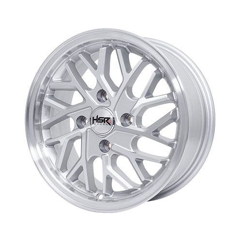 Velg Mobil Brio, Calya HSR ELEGANTE R15 SILVER GLOSS - HSR Wheel