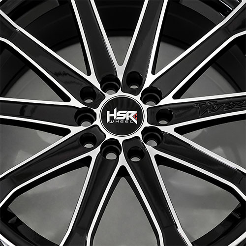 Velg Mobil Juke, L300, Lexus HSR VEREZZO R17 BLACK/MW - HSR Wheel