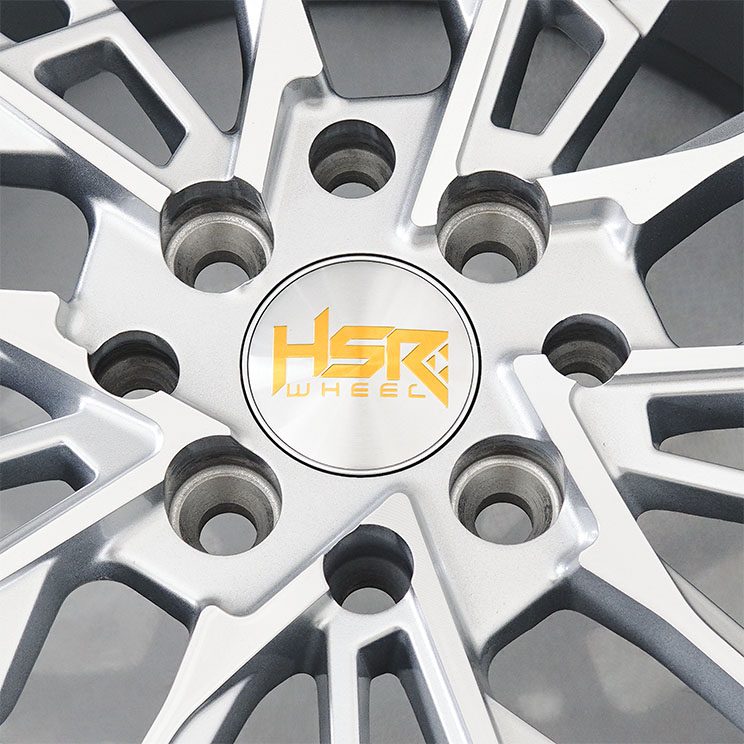 Velg Mobil Brio, Avanza, Agya HSR BANUA R15 SILVER DMF - HSR Wheel