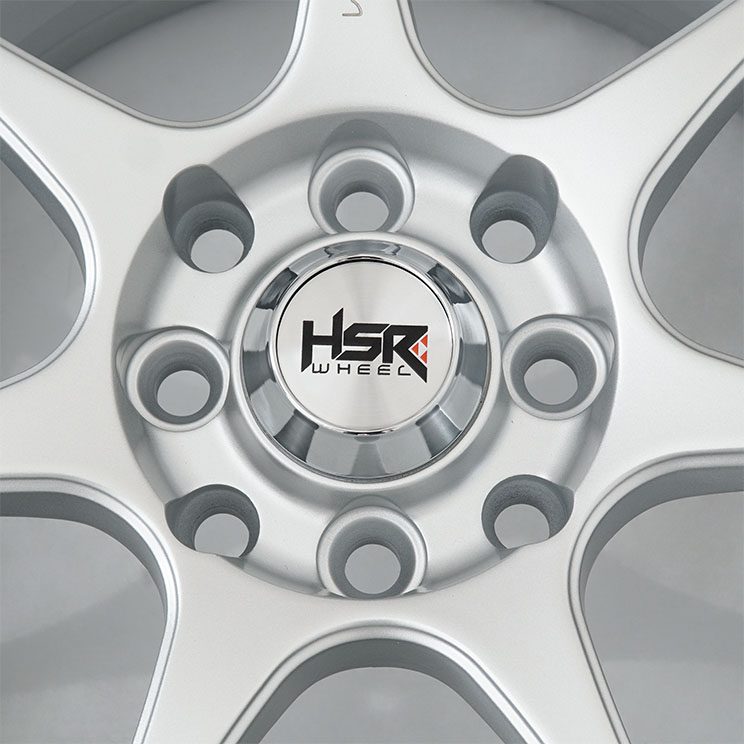 Velg Mobil Datsun Go, HSR BOROKO 03 R14 SILVER DUSH - HSR Wheel