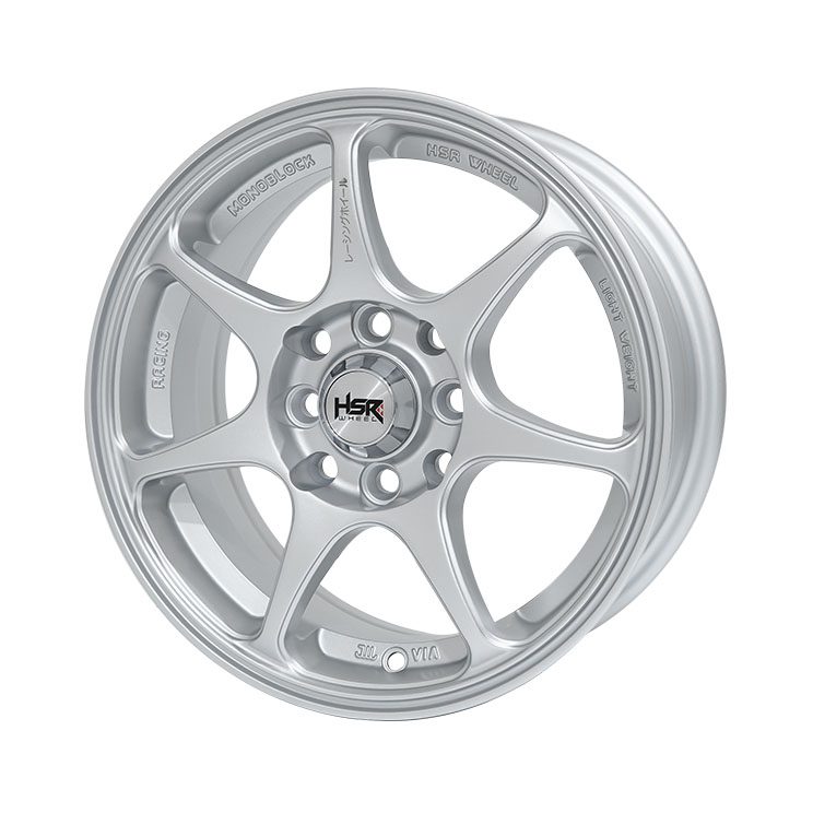 Velg Mobil Datsun Go, HSR BOROKO 03 R14 SILVER DUSH - HSR Wheel