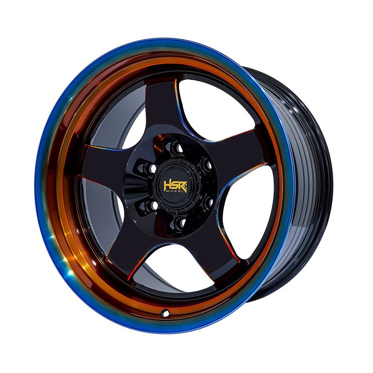 Velg Mobil HSR BOB TCFS07 R18 RBF/MILLED RAINBOW/RAINBOW LIP - HSR Wheel