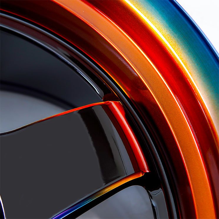 HSR BOB TCFS07 R18 RBF/MILLED RED RAINBOW/RED RAINBOW LIP - HSR Wheel